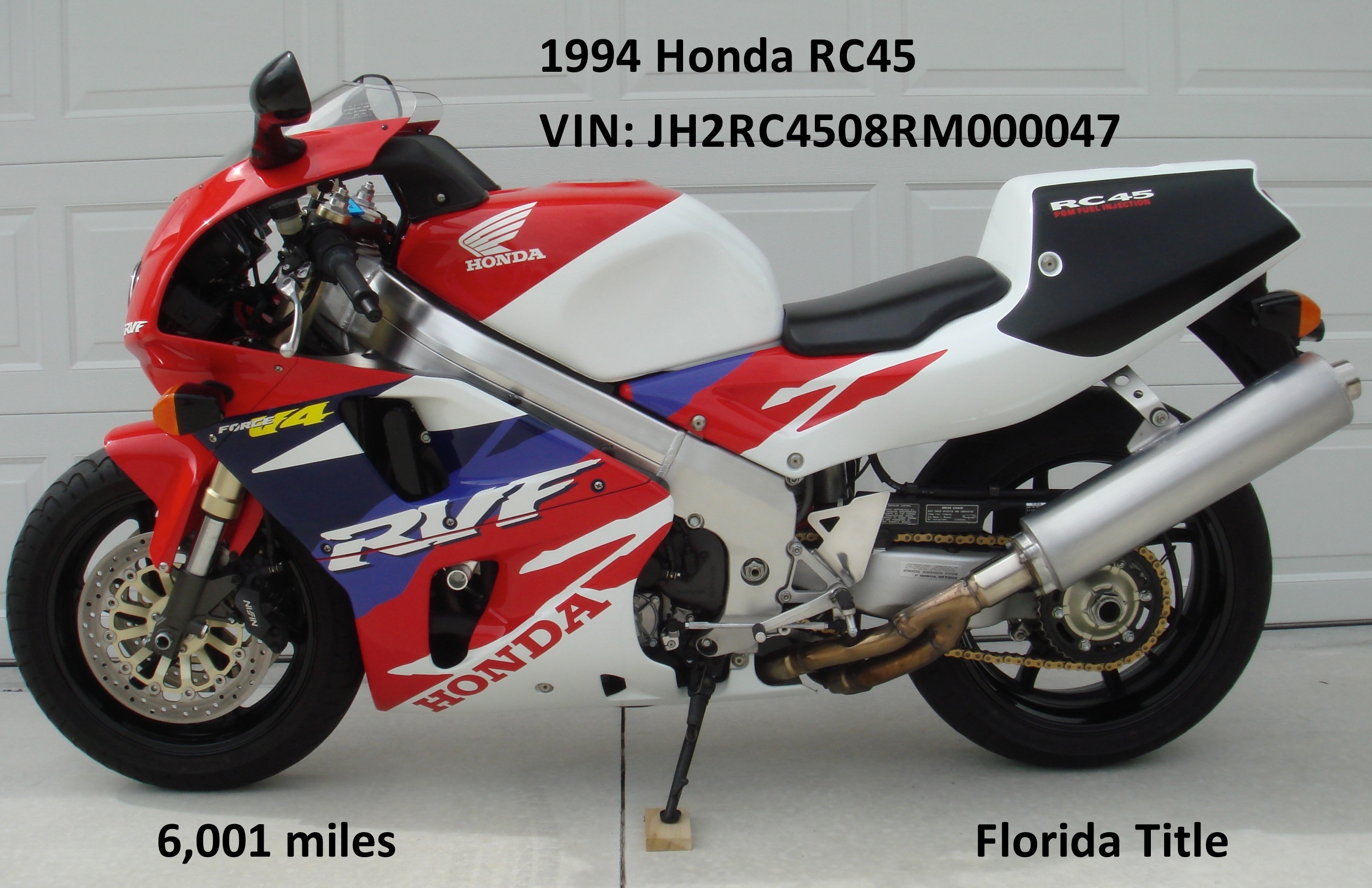 Featured Listing: Titled 1994 Honda RC45 For Sale - Rare SportBikesForSale