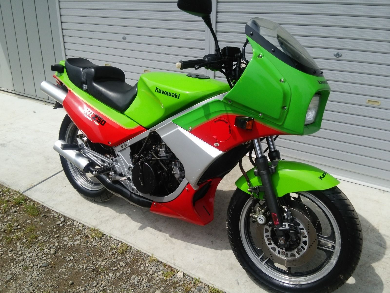 Vivid Green Oddity: 1984 Kawasaki KR250 for Sale - Rare SportBikesForSale