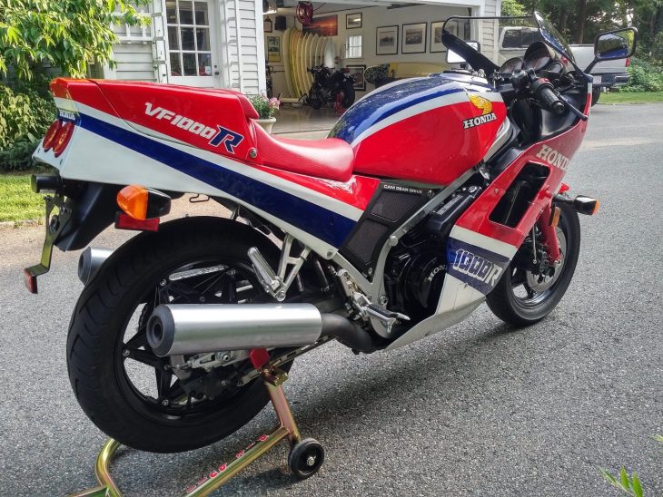 Back to the future: 1985 Honda VF1000R with under 500 miles - Rare ...