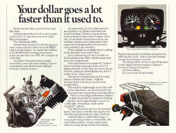 Legal Smokers: Two 1982 Honda MB5s - Rare SportBikesForSale