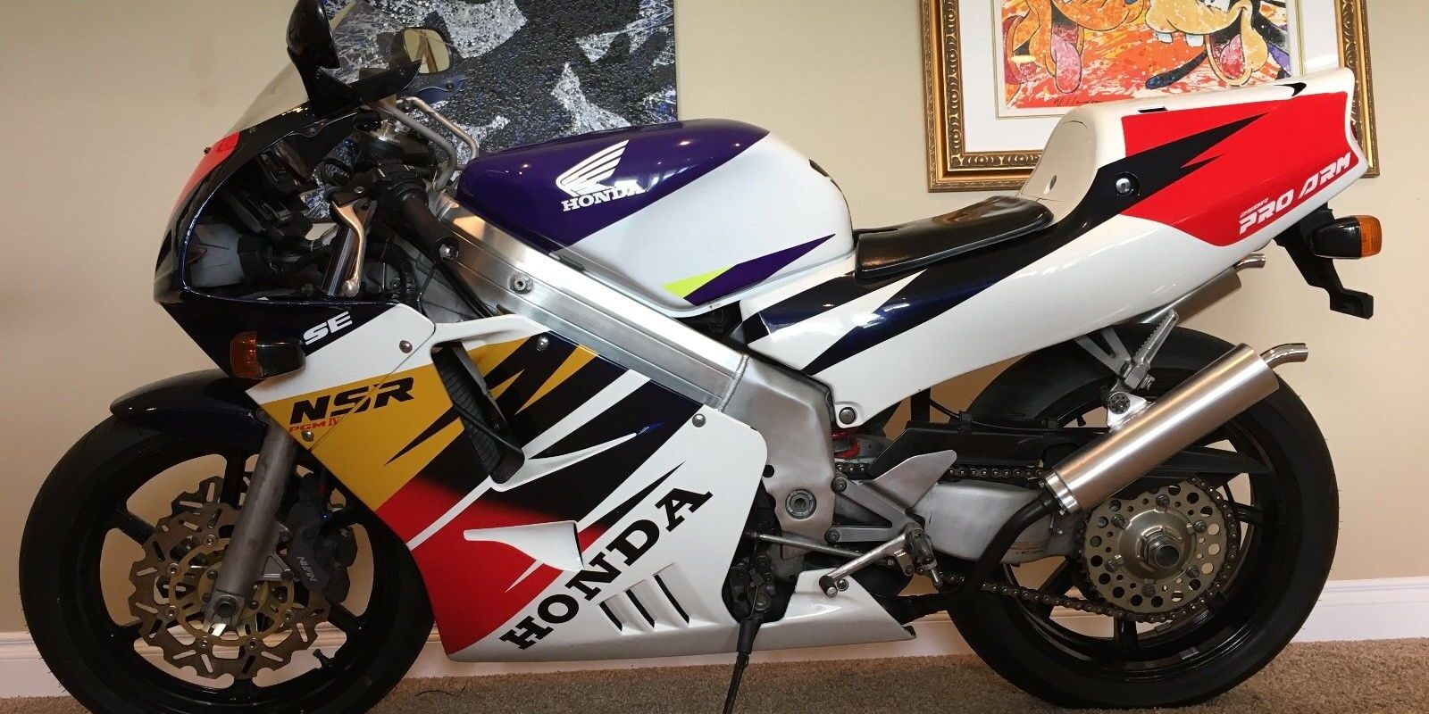 Road-ready Smoker: Custom-painted 1996 Honda NSR250R SE - Rare SportBikesForSale