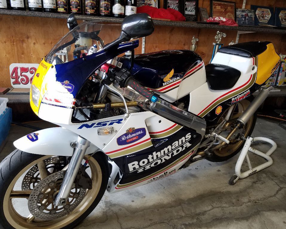 Very Polished: 1988 Honda NSR250R SP Rothmans Replica for Sale - Rare ...