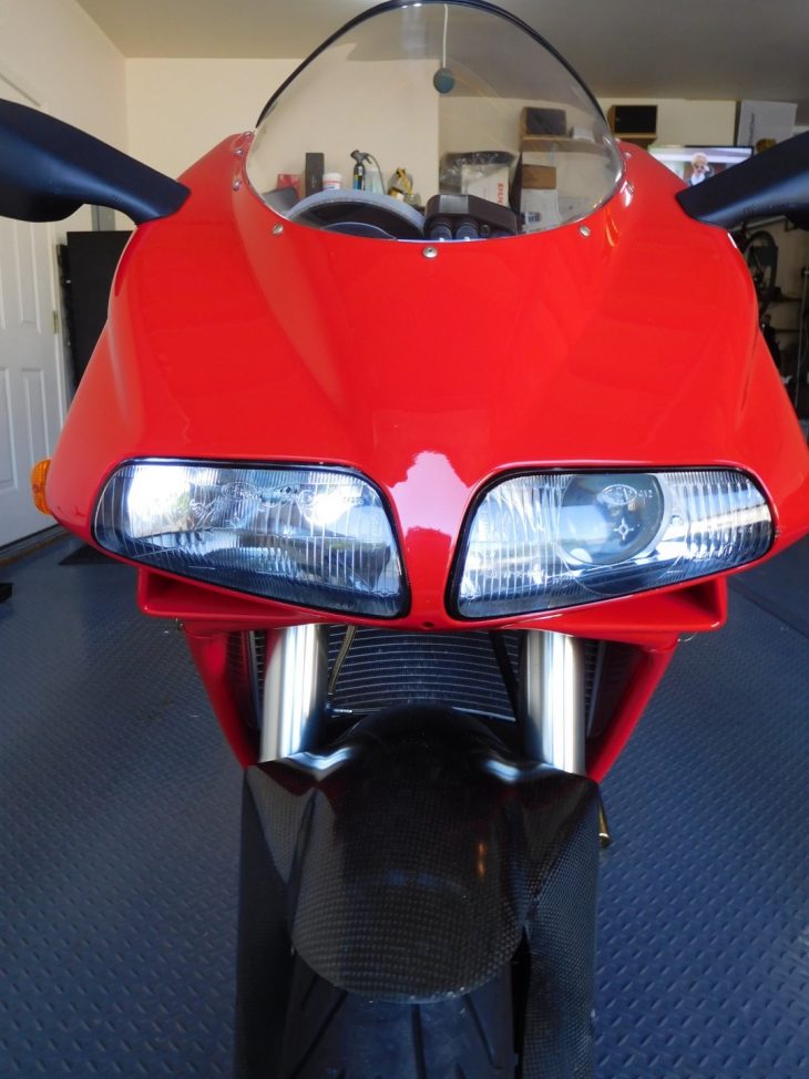 20190825 1998 ducati 916 sps front headlight - Rare SportBikesForSale