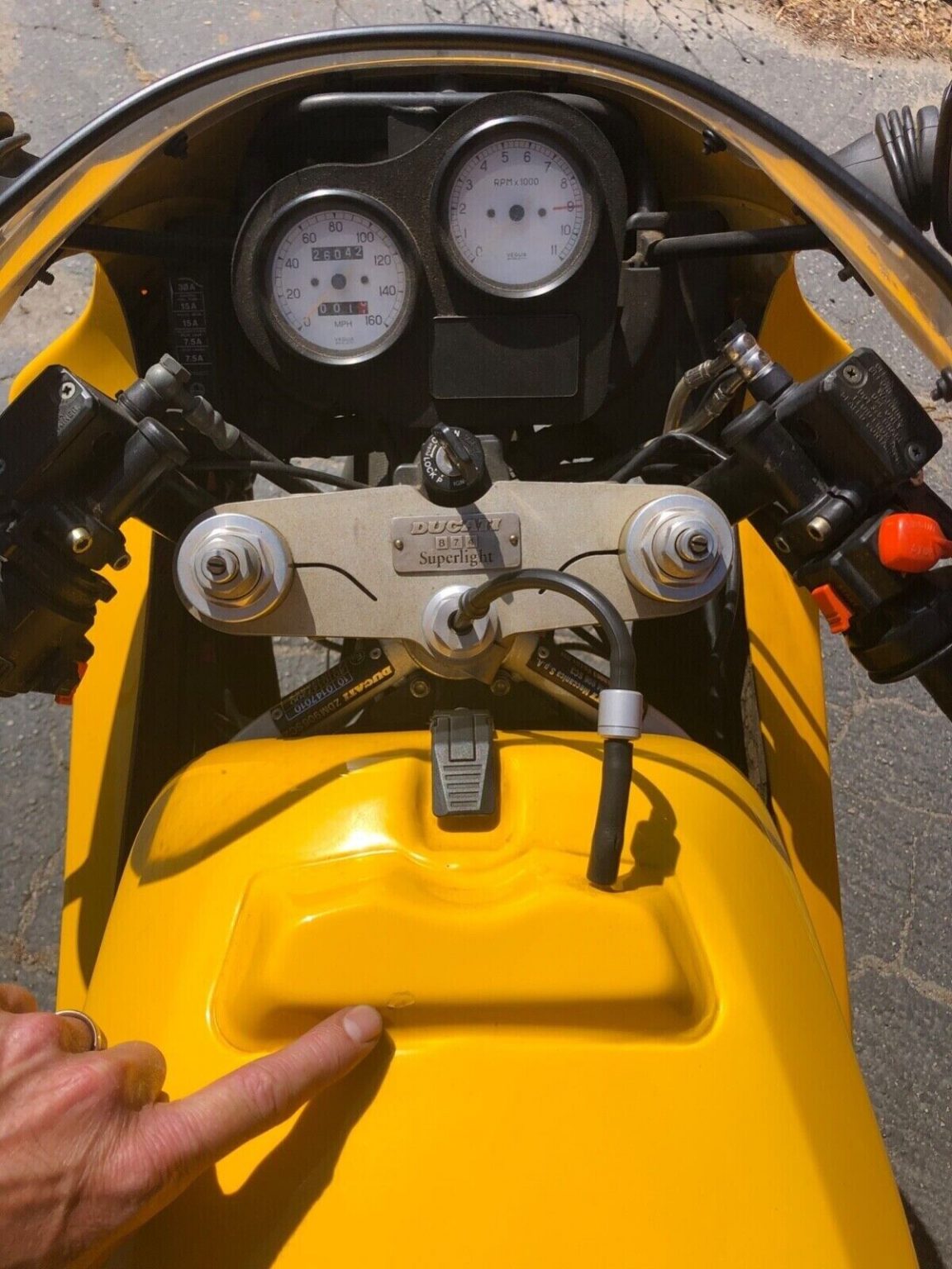 20220610 1993 ducati 900ss superlight dash - Rare SportBikesForSale
