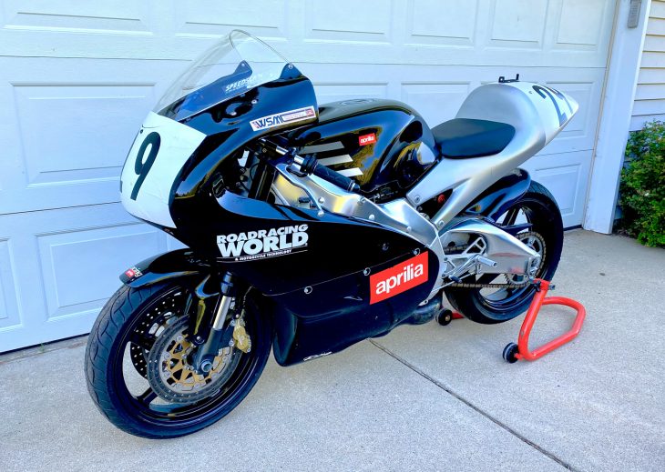 Featured Listing - Historic 1999 Aprilia RS250 Challenge Cup with just ...