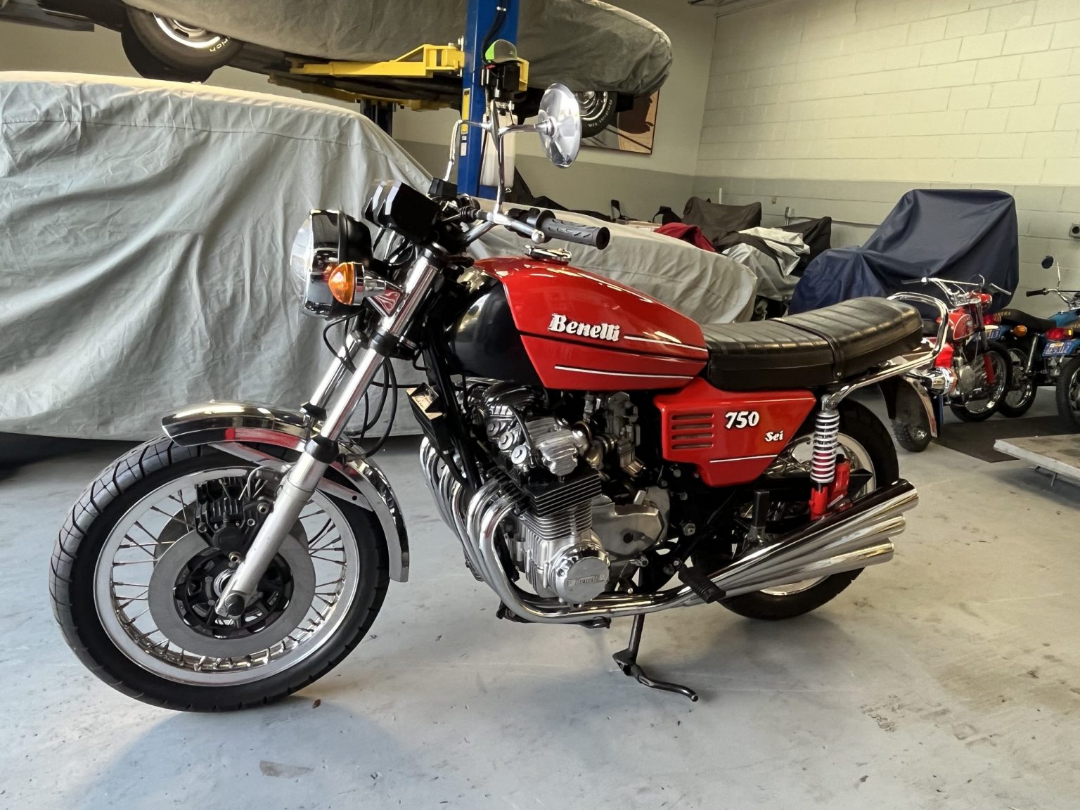 20221212 1975 benelli 750 sei left engine - Rare SportBikesForSale